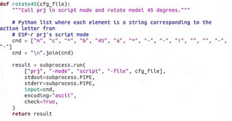 Automating Tasks In Esp R Esru Software Documentation