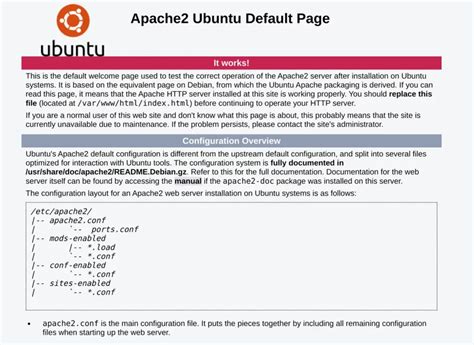 Installation And Configuration Of Apache On Ubuntu 20 04