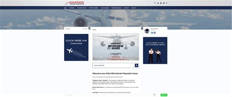 Airline Interview Preparation Course Aviation Theory Services