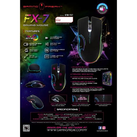 Gaming Freak Fx 7 Gaming Mouse Shopee Malaysia