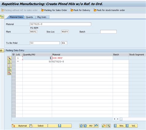 Synchronous Backflushing Of Handling Units From Re Sap Community