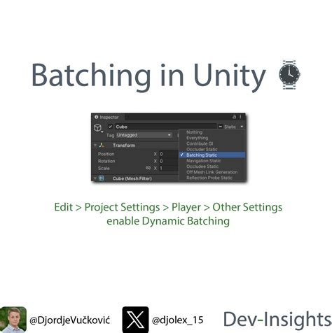 Understanding Batching In Unity ⌚ Runity3d