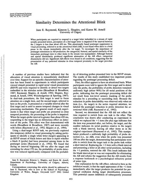 Similarity Determines The Attentional Blink