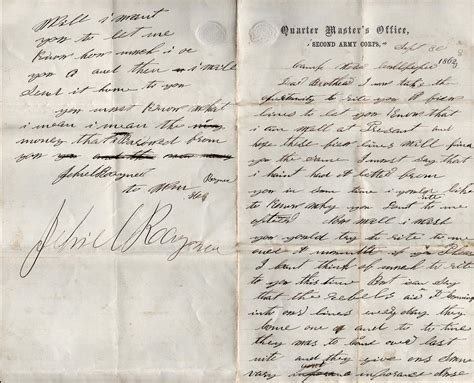 1861 63 Aaron Jehiel Rayner To William Henry Rayner Spared And Shared 23