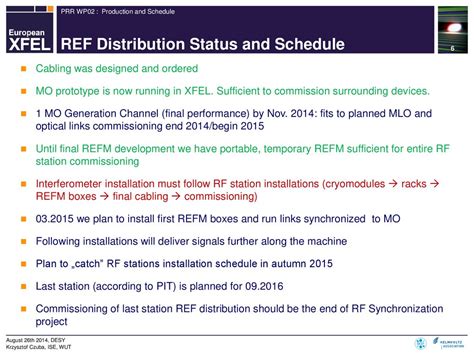 WP PRR Master Oscillator And RF Reference Distribution Ppt Download