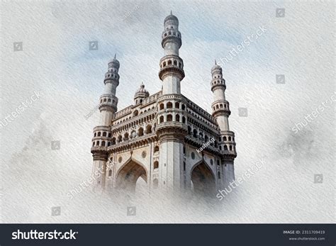 Char Minar Historical Structure Hyderabad India Stock Vector Royalty Free 2311709419