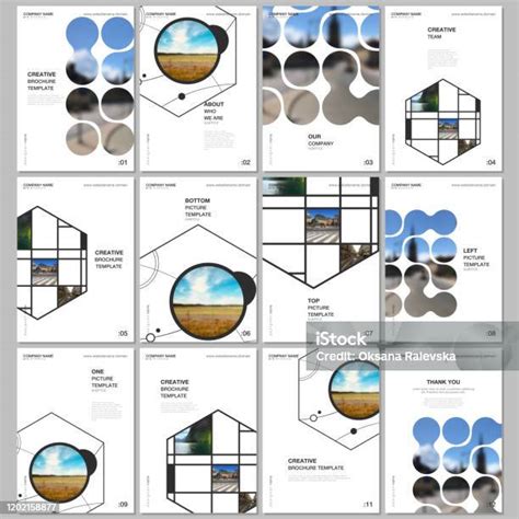 전단지 전단지 A4 브로셔 디자인 보고서 프리젠 테이션 잡지 표지 책 디자인을위한 표지 템플릿의 A4 브로셔 레이아웃 육각형과