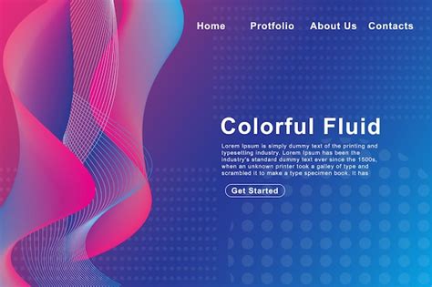 Premium Vector Abstract Background Fluid Liquid Shape Gradient