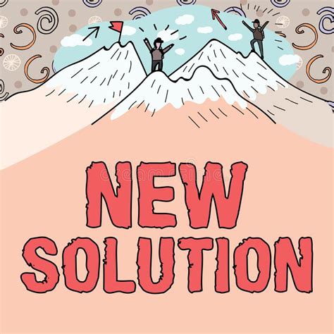 Sign Displaying New Solution Business Overview Modern Innovation