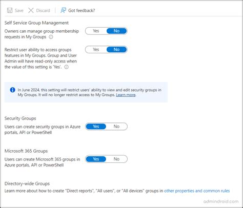 Configure Self Service Group Management In Microsoft Entra