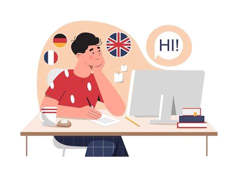 premium vector learn foreign language