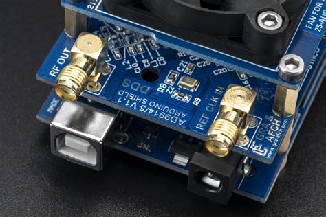 DDS AD9914 Arduino Shield RF Signal Generator 1 4GHz 3 5GHz Core