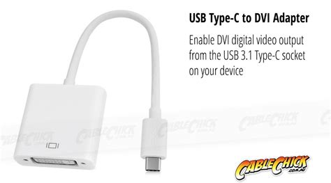 Cm USB Type C To DVI Cable Adapter