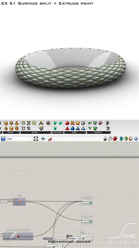 Grasshopper Ex 51 Surface Split Extrude Point In 2025