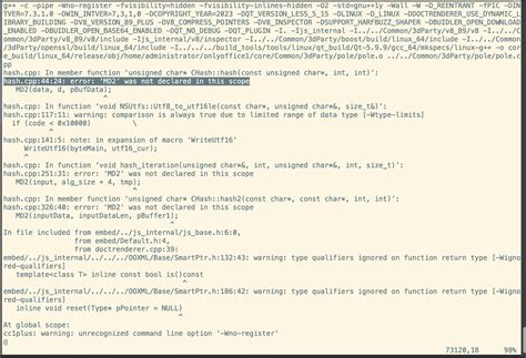 recipe for target core build linux 64 release obj hash o failed