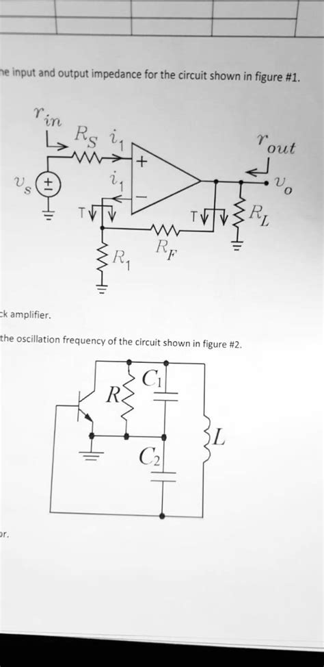 SOLVED E Input And Output Impedance For The Circuit Shown In Figure R Out U TT WM Ck