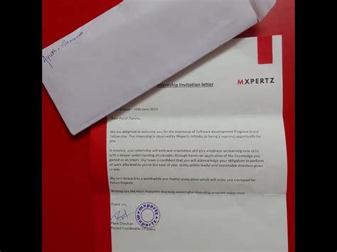 Ayush Saxena On Linkedin Internship2023 Mxpertz Webdevlopment Offerletter