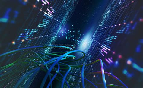 Abstract Computer Network And Database Concept Stock Illustration