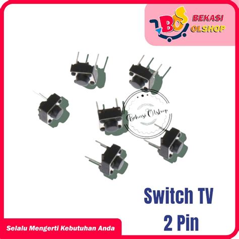 Jual Push Button Micro Switch 2 Pin Dip Tactile Shopee Indonesia