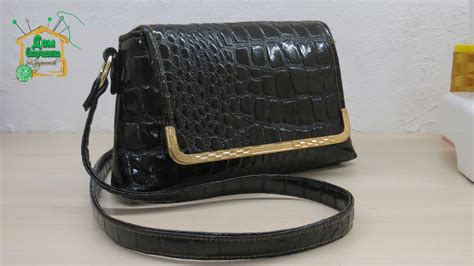 Как сшить сумку через плечо своими руками Сумка из экокожи МК от Svg Youtube