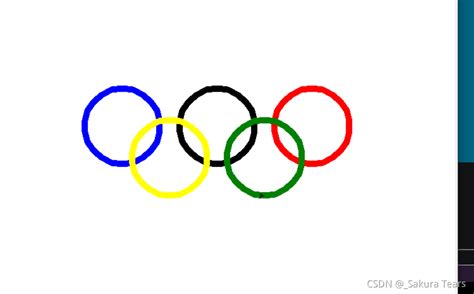 【python】用turtle画奥运五环 Csdn博客