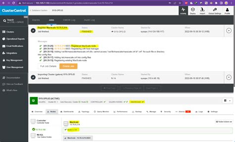 Manage MariaDB Galera Cluster With ClusterControl On Ubuntu SYS OPS
