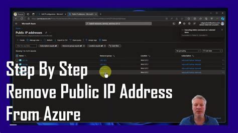 Step By Step How To Remove Static Public Ips And Save Money In Azure