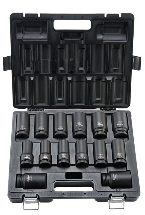Impact Socket Set Black Oxide In Impact Rated No Grainger