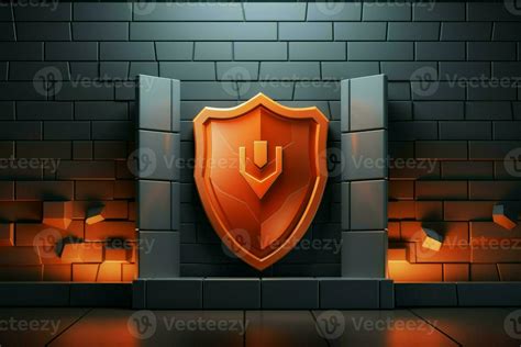 Comprehensive Firewall Security Background Generate Ai 30580143 Stock