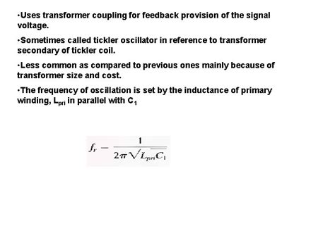 Oscillators With Lc Feedback Circuits Lc Feedback Elements