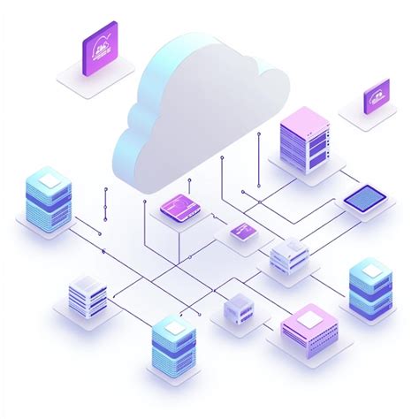 A Diagram Of A Cloud Architecture With Different Service Models Iaas Paas Saas Image Premium