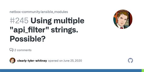 Using Multiple Api Filter Strings Possible Issue 245 Netbox