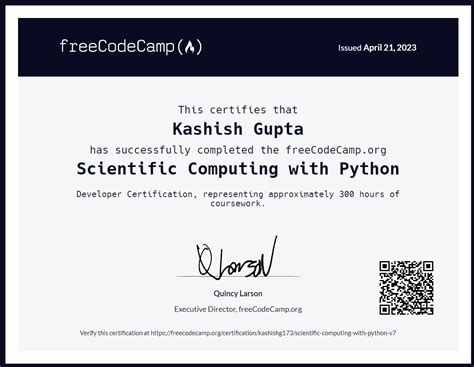 Kashish Gupta On Linkedin I Am Thrilled To Share That I Recently Earned My Scientific Computing