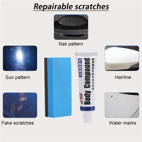 Абразивна паста с гъбичка за премахване на драскотини по боята на кола