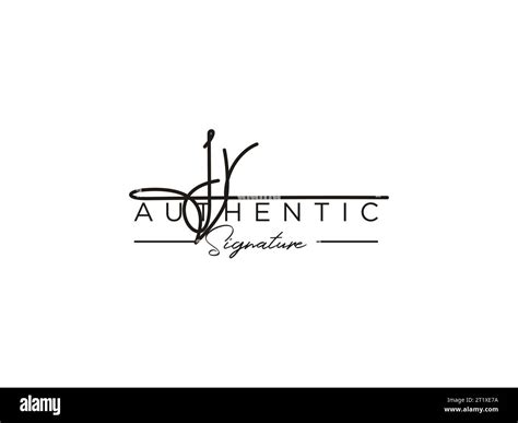 Jr Signature Logo Template Vector Stock Vector Image And Art Alamy