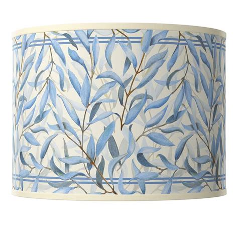 Amity Leaf Pattern Giclee Glow Drum Lamp Shade 13 5x13 5x10 Spider 019k9 Lamps Plus