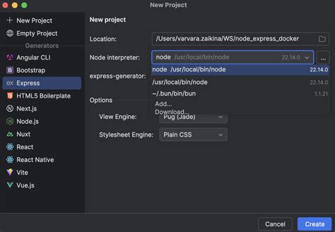 Tutorial Dockerize A Nodejs Express Application Webstorm Documentation