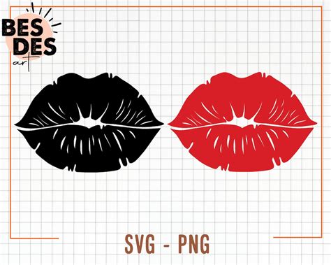 Lips Svg Png Red And Black Lips Svg Kiss Svg American Lips Svg Kiss Svg Design Lip Svg