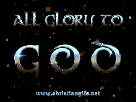 All Glory To God Christian S
