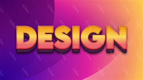 80s Gradient 3d Text Effect Vector File Illustrator Premium