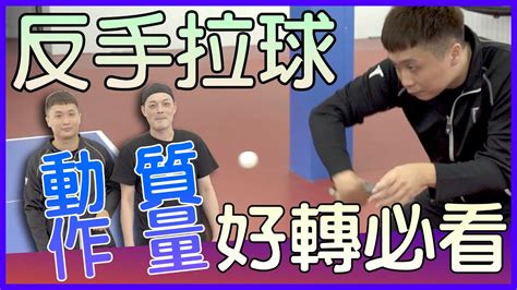 反手拉球 反手弧圈球 提升質量 旋轉加倍 反手擰球差異 乒乓球基本動作 Feat專業乒乓林柏池教練 Youtube
