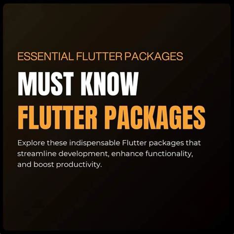 Muhammad Awais On Linkedin Essential Flutter Packages