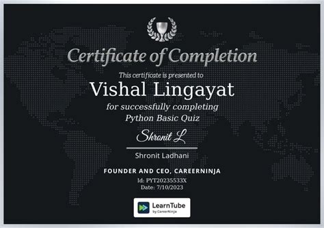 Vishal Lingayat On Linkedin I Have Successfully Completed Python Basic