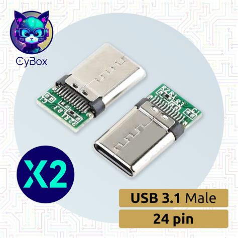 2 шт Разъем Type C папа Usb3 1 24 контакта купить с доставкой по