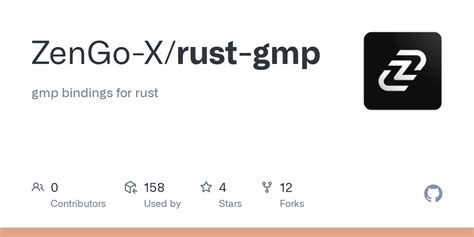 Github Zengo X Rust Gmp Gmp Bindings For Rust