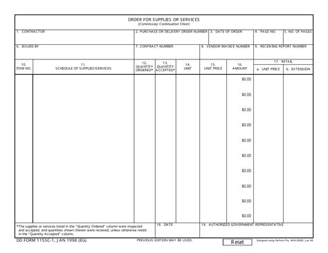Dd Form 1155c 1 Fill Out Sign Online And Download Fillable Pdf Templateroller