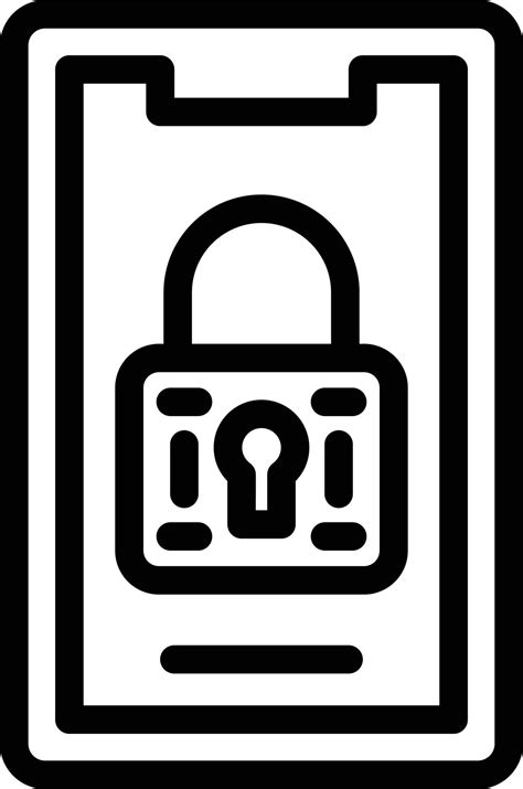 Vector Design Mobile Lock Icon Style Vector Art At Vecteezy