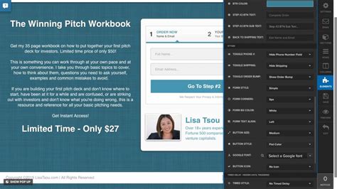How To Customize The Clickfunnels 2 Step Order Form Colors Youtube