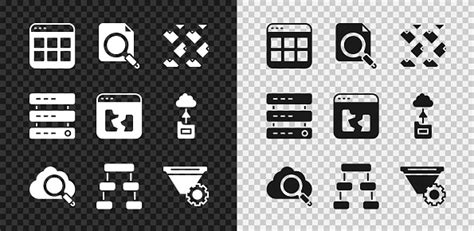 브라우저 파일 설정 폴더가 있는 검색 개념 데이터 스트림 클라우드 컴퓨팅 계층 구조 조직도 차트 필터 설정 서버 데이터 웹