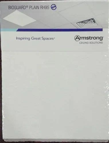 Armstrong Mineral fiber BIOGUARD PLAIN RH95, Thickness: 16mm, 2*2 at ...
